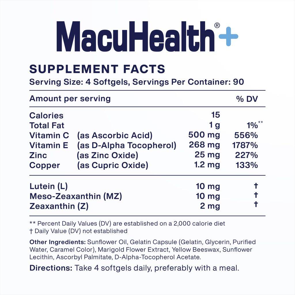 MacuHealth+ | Age Related Macular Degeneration Vitamins