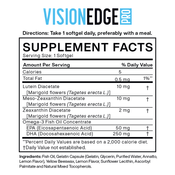 Vision Edge PRO | Eye Supplement | MacuHealth