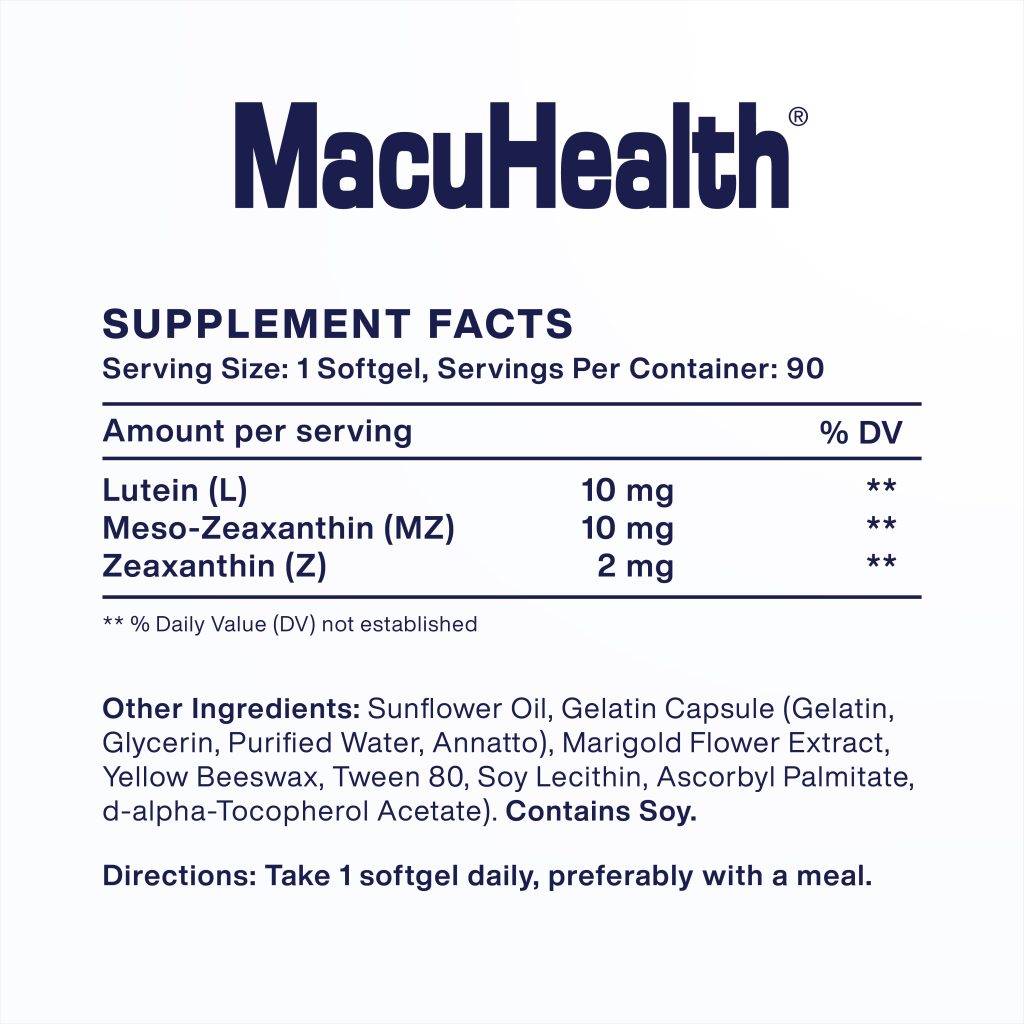 Eye Vitamin Supplement for Macular Degeneration | MacuHealth