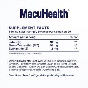 Eye Vitamin Supplement for Macular Degeneration | MacuHealth
