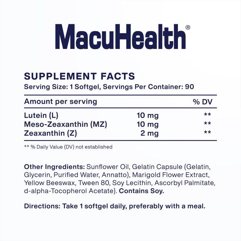 Eye Vitamin Supplement for Macular Degeneration | MacuHealth